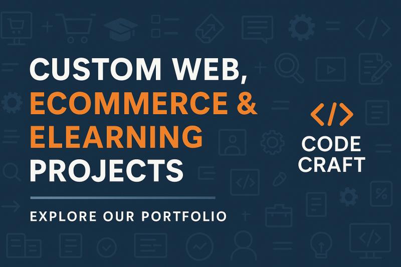 Code Craft UK Portfolio – Custom Web, eLearning & Branding Projects